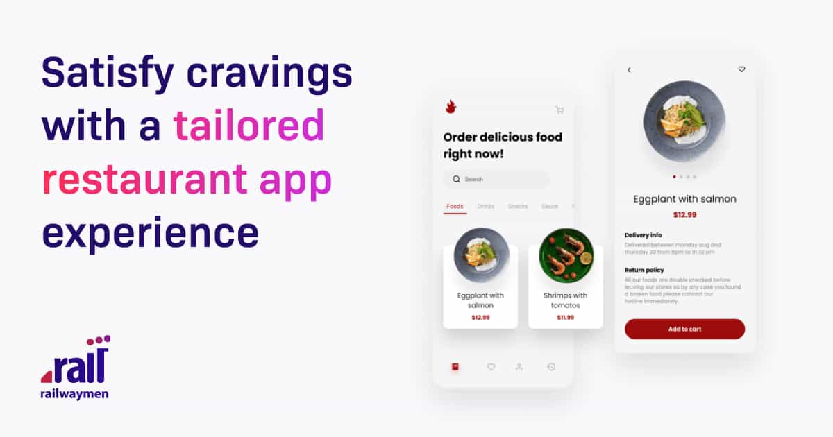Open Up For Restaurant App Development At Your Facility Railwaymen